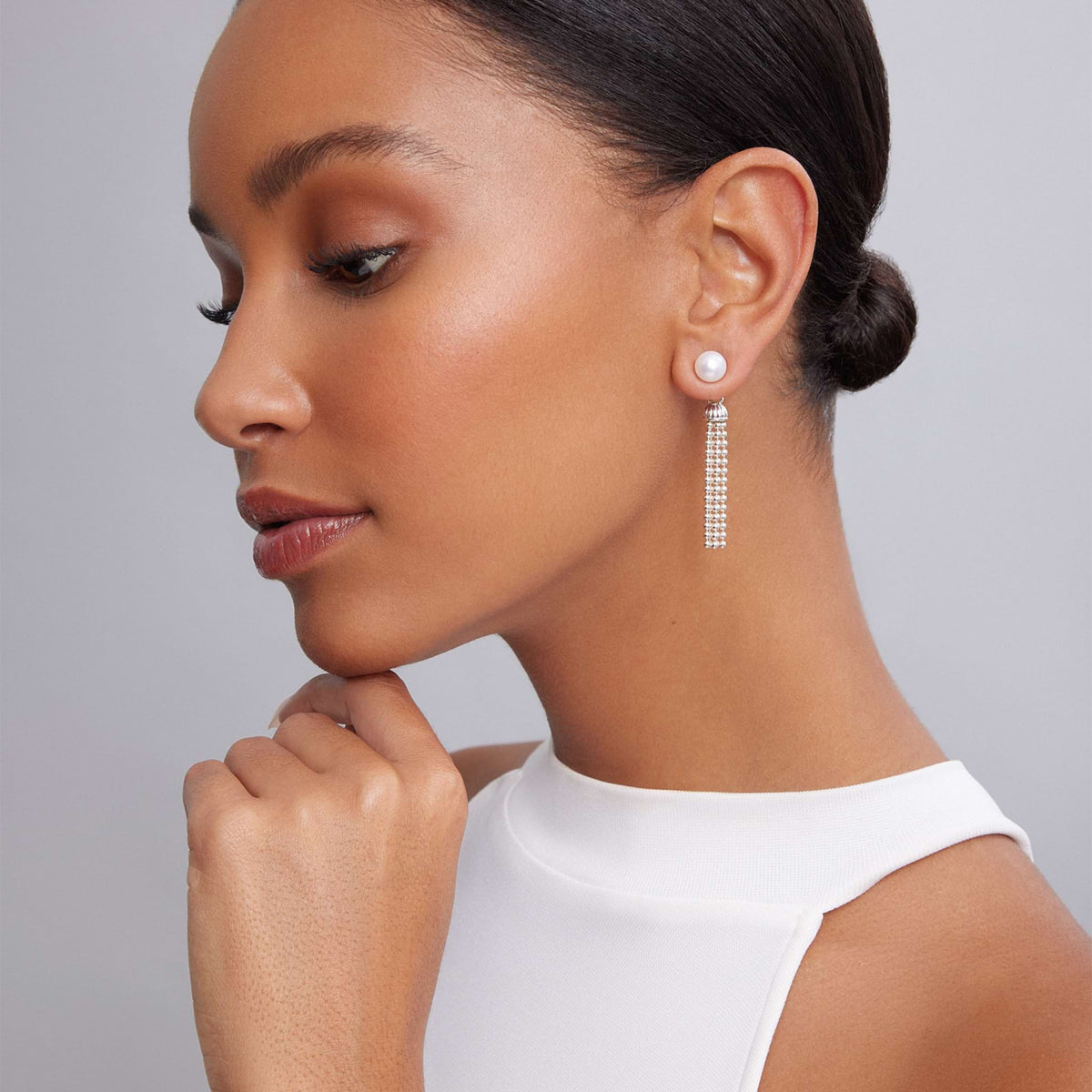 Pearl Tassel Front-Back Drop Earrings | LAGOS Jewelry