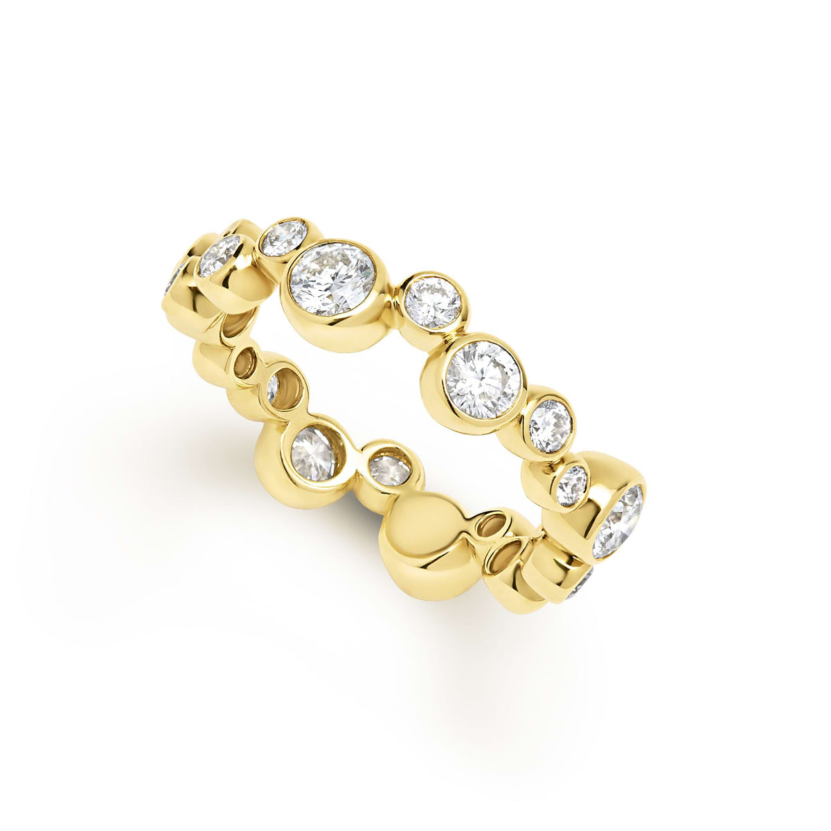 18K Fizz Diamond Stacking Ring | LAGOS Jewelry