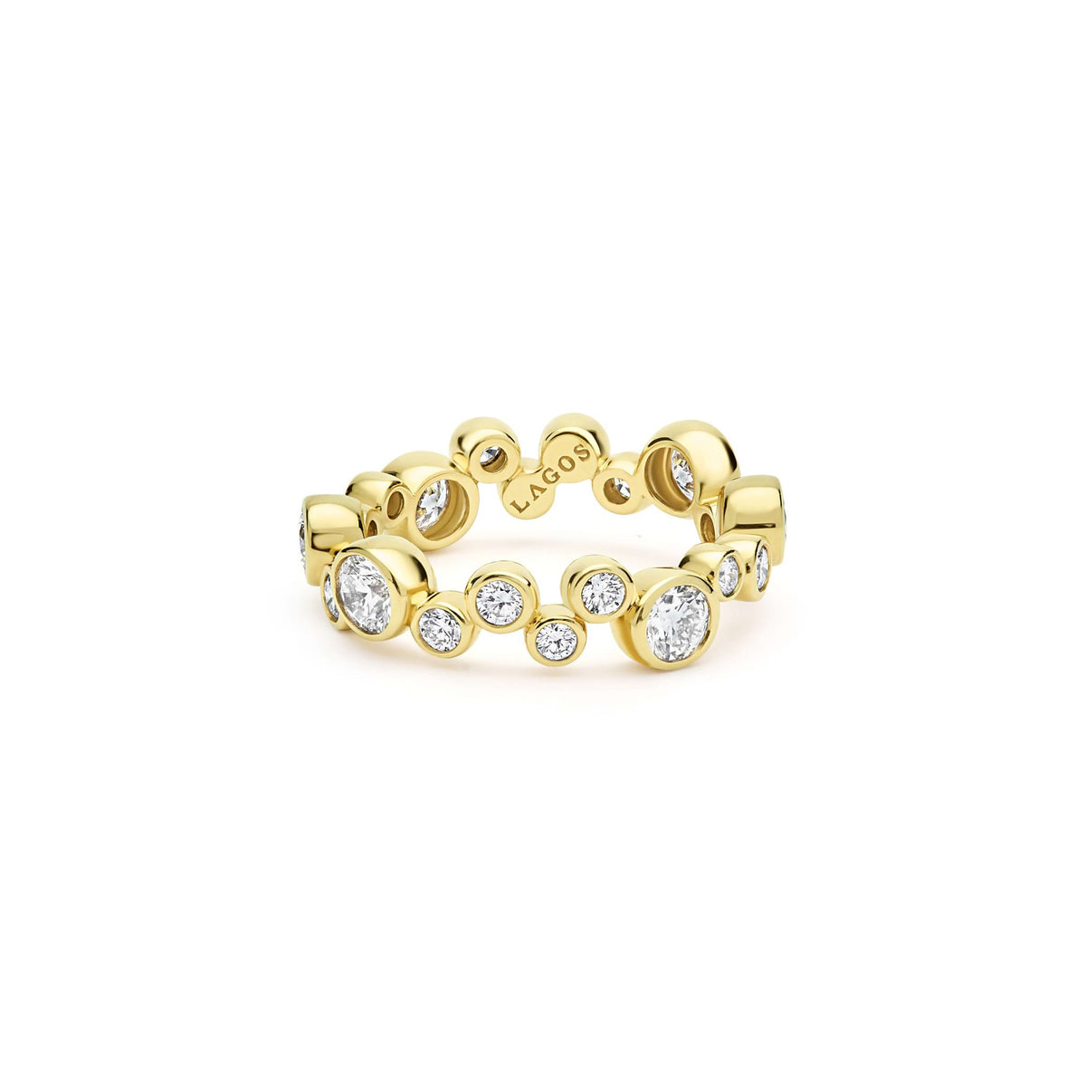 18K Fizz Diamond Stacking Ring | LAGOS Jewelry