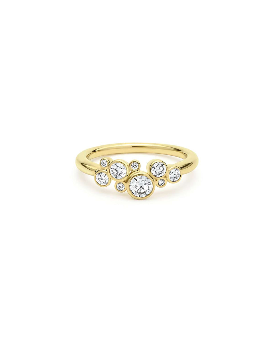 18K Fizz Diamond Small Cluster Ring | LAGOS Jewelry