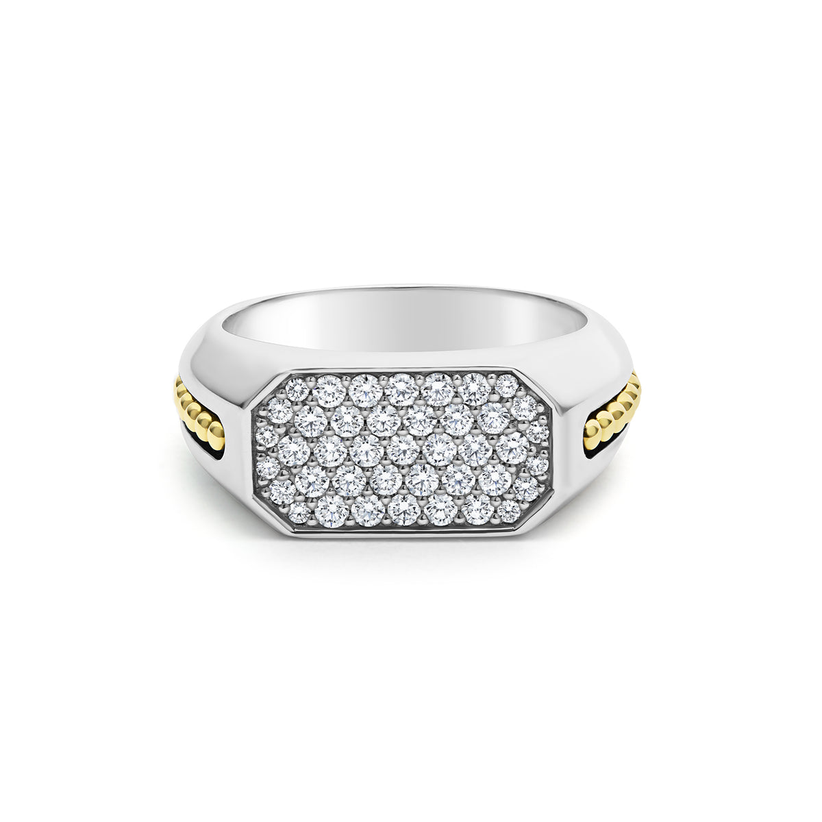Two-Tone Octagon Diamond Ring | LAGOS Jewelry