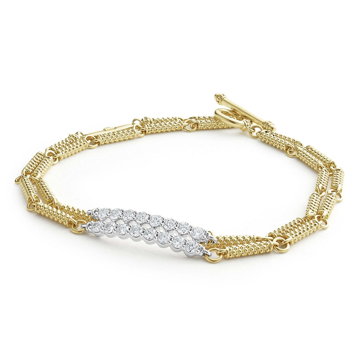 Superfine Double Link Diamond Bracelet | LAGOS Jewelry