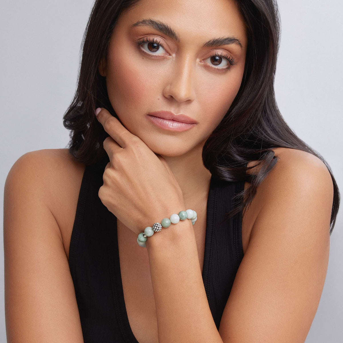 Jade Silver Station Bead Bracelet | LAGOS Jewelry