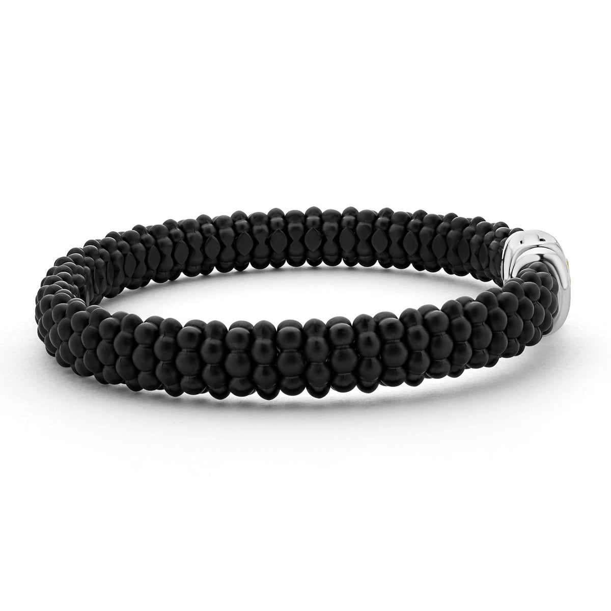 Matte Black Ceramic Beaded Bracelet | LAGOS Jewelry