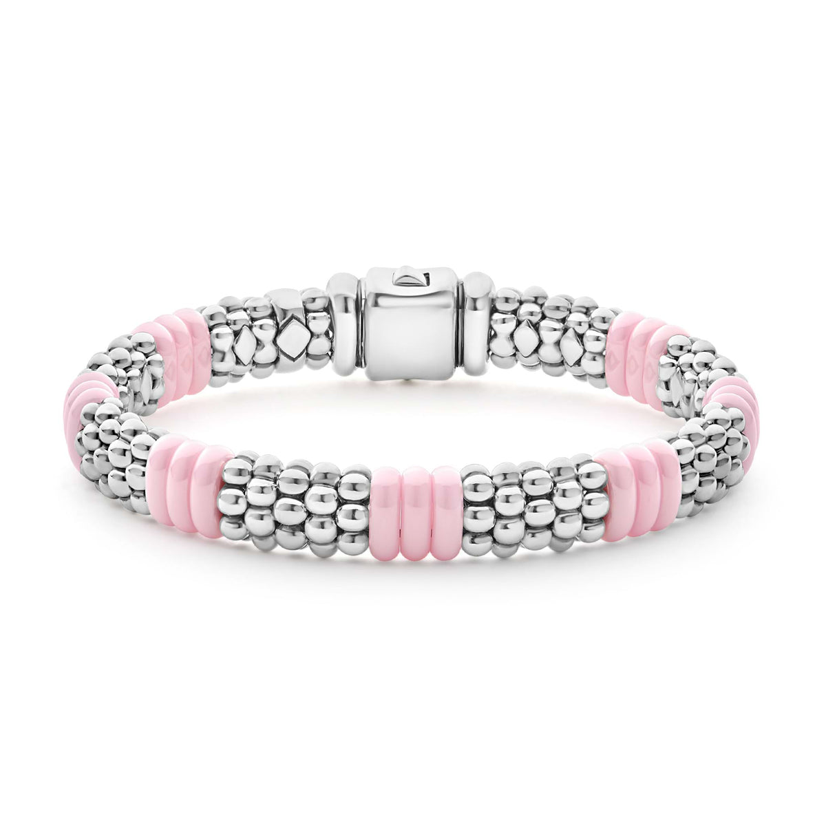 Pink Ceramic Caviar Beaded Bracelet | 9mm | LAGOS Jewelry