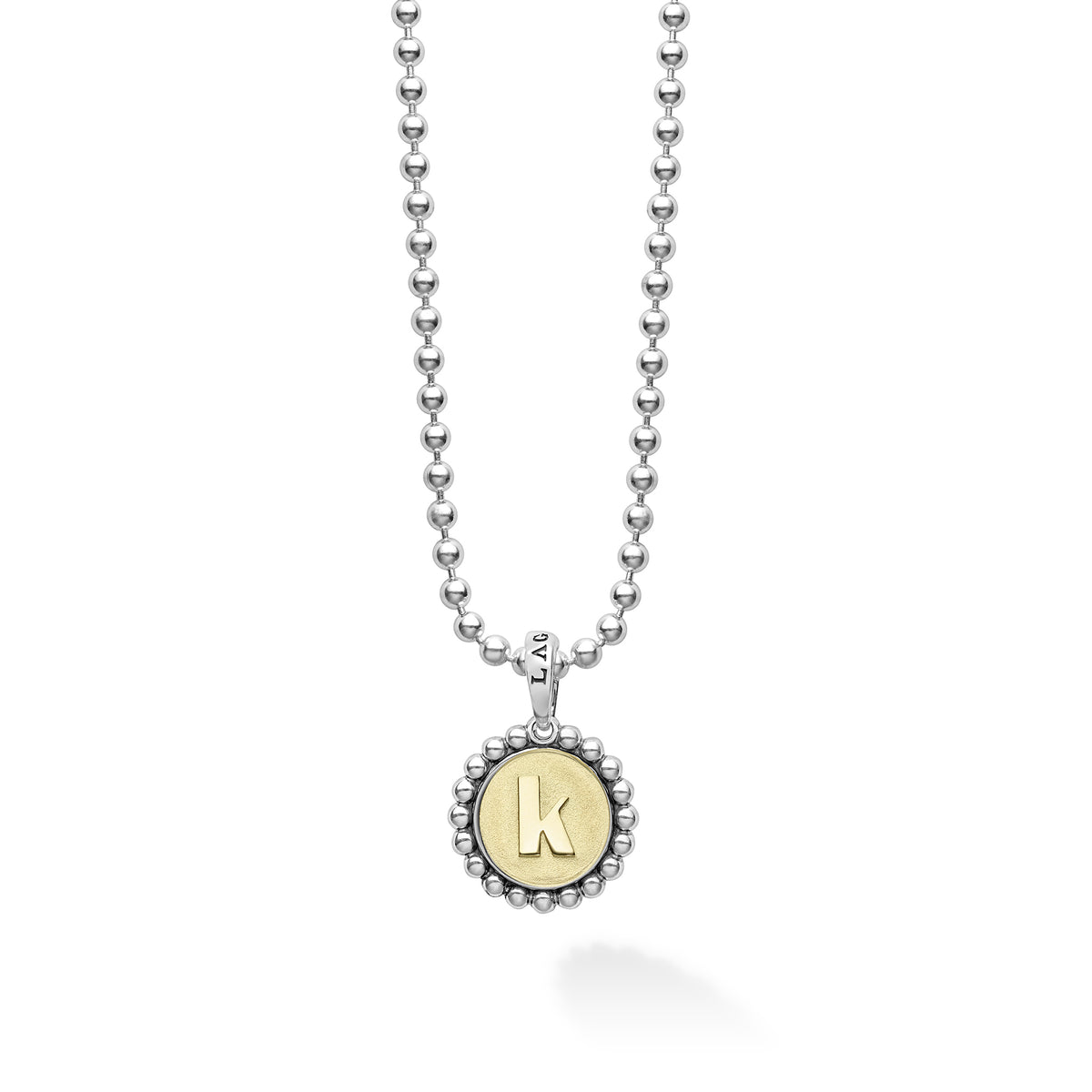 K Initial Charm Necklace | LAGOS Jewelry