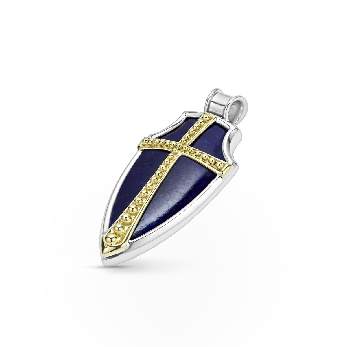 Lapis Shield Amulet | LAGOS Jewelry