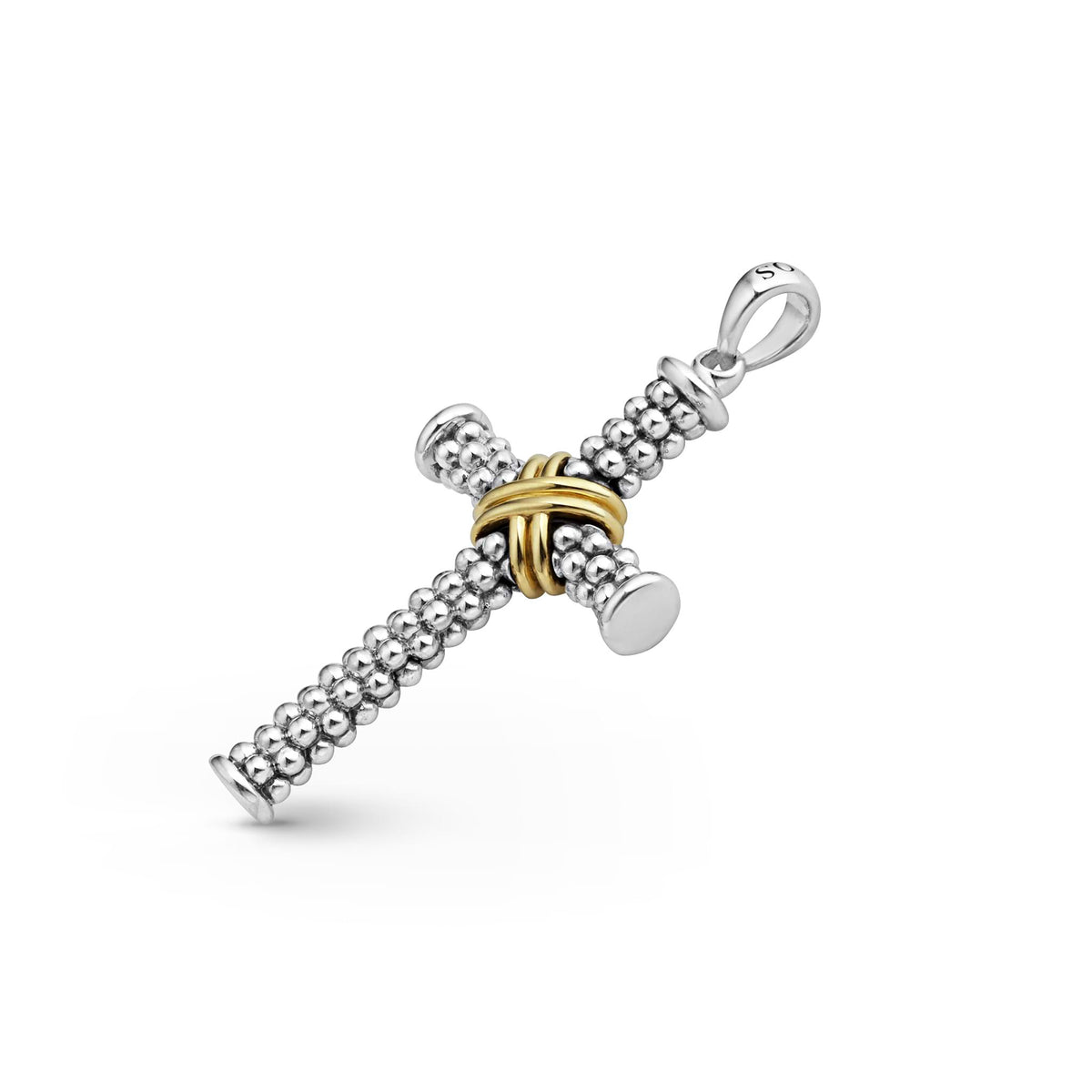 Large Two-Tone Cross Amulet | LAGOS Jewelry