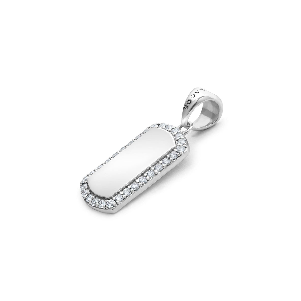 Buy Sterling Silver Diamond Tag Amulet | LAGOS Official Store