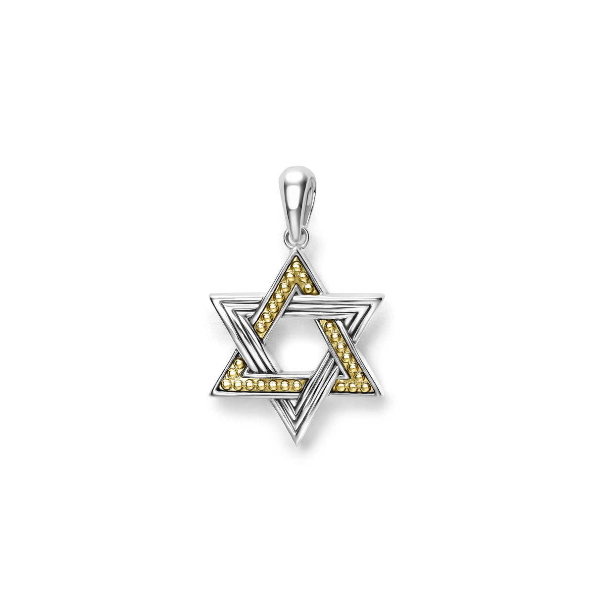 Large Two-Tone Star of David Amulet | LAGOS Jewelry