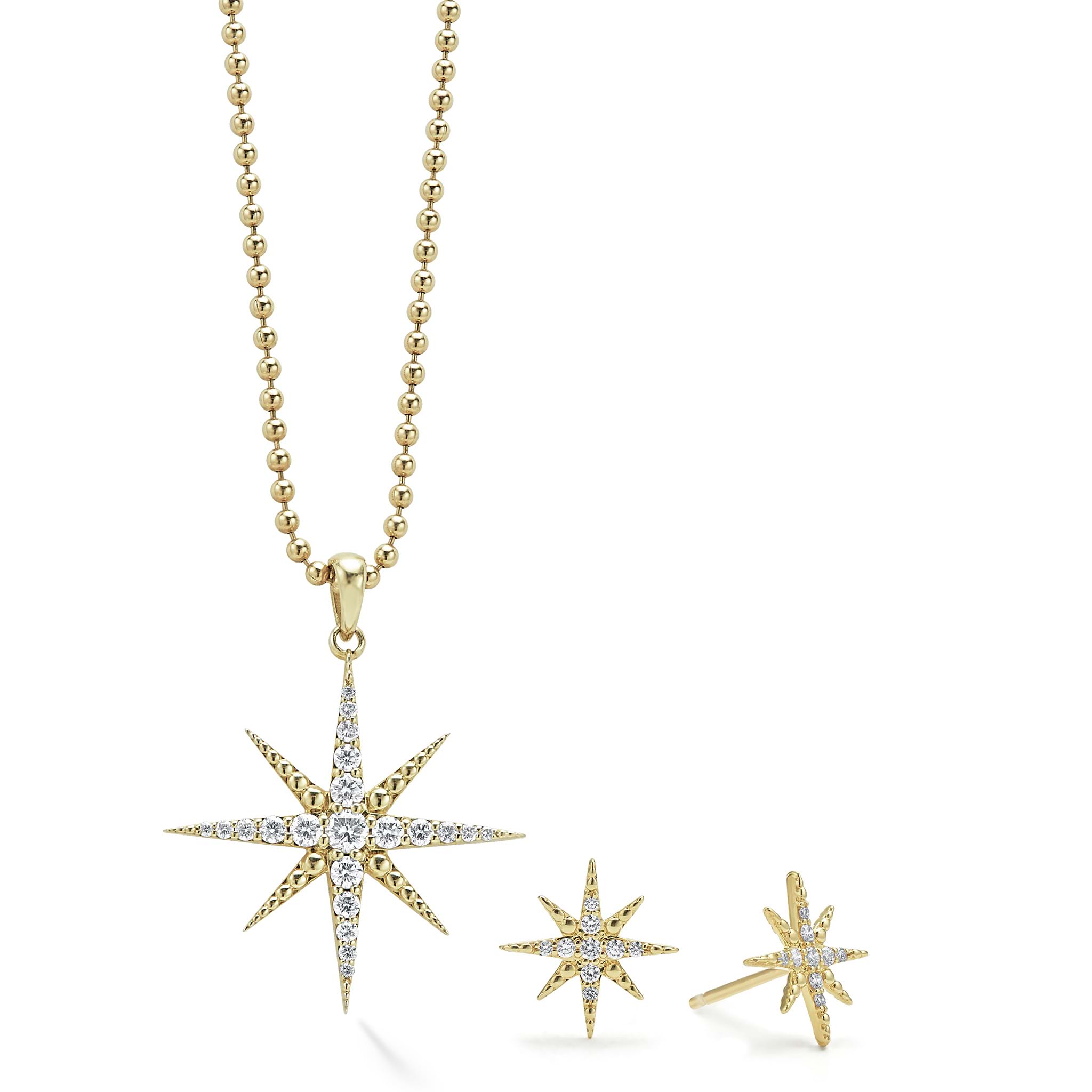 North Star 18K Gold and Diamond Star Gift Set – LAGOS