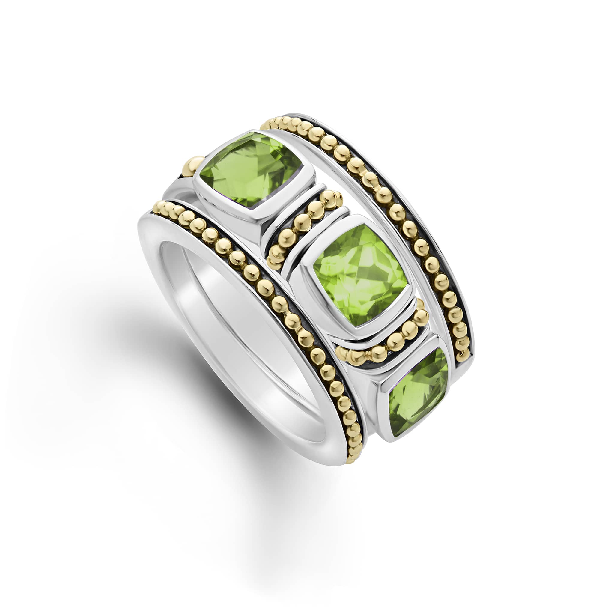 Rittenhouse Peridot Stacking Rings – LAGOS