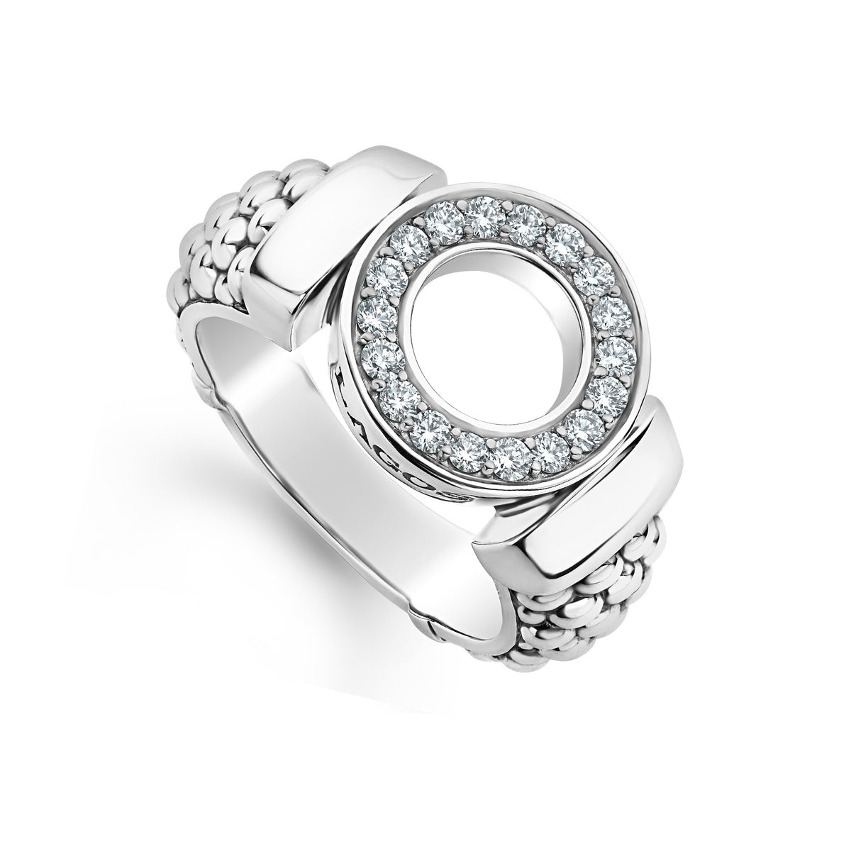 Diamond Circle Caviar Ring | LAGOS Jewelry