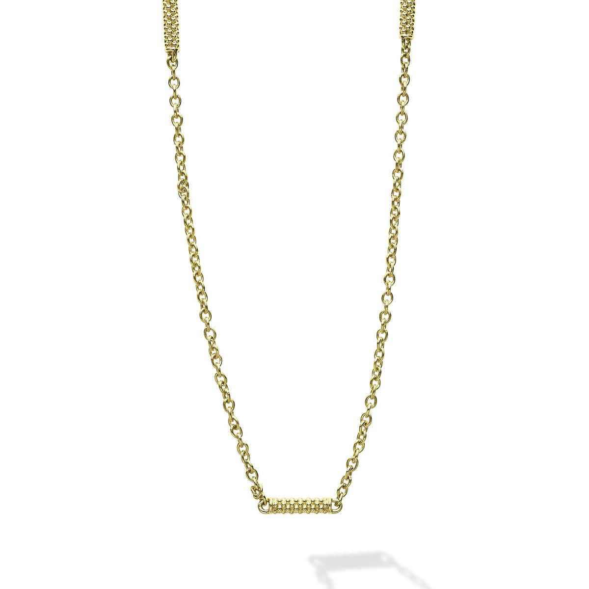 18K Gold Superfine Station Chain Necklace | LAGOS Jewelry