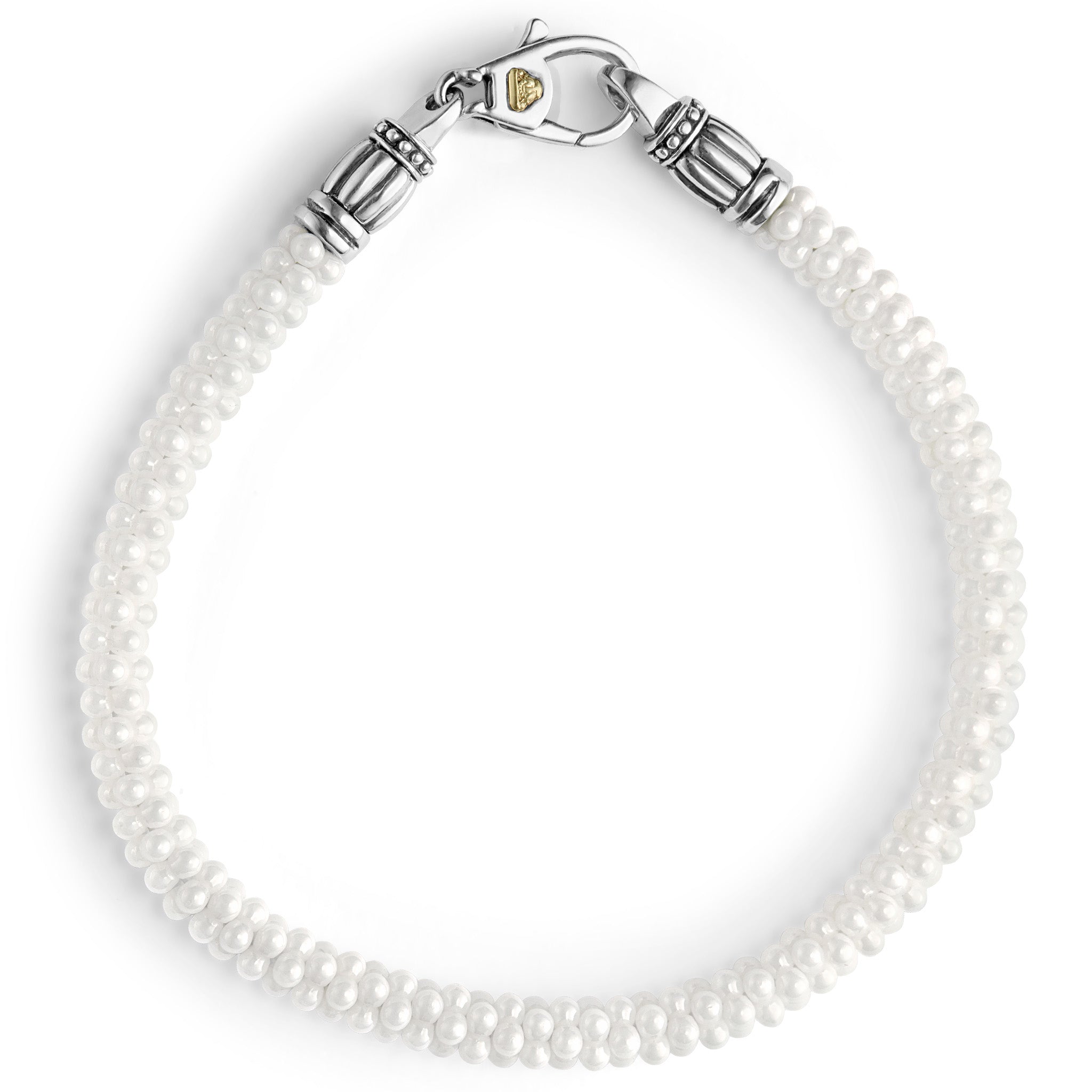 Ceramic Caviar Beaded Bracelet | White Caviar | LAGOS Jewelry