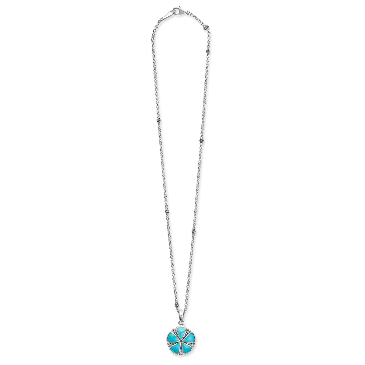 Turquoise Flower Pendant Necklace | LAGOS Jewelry