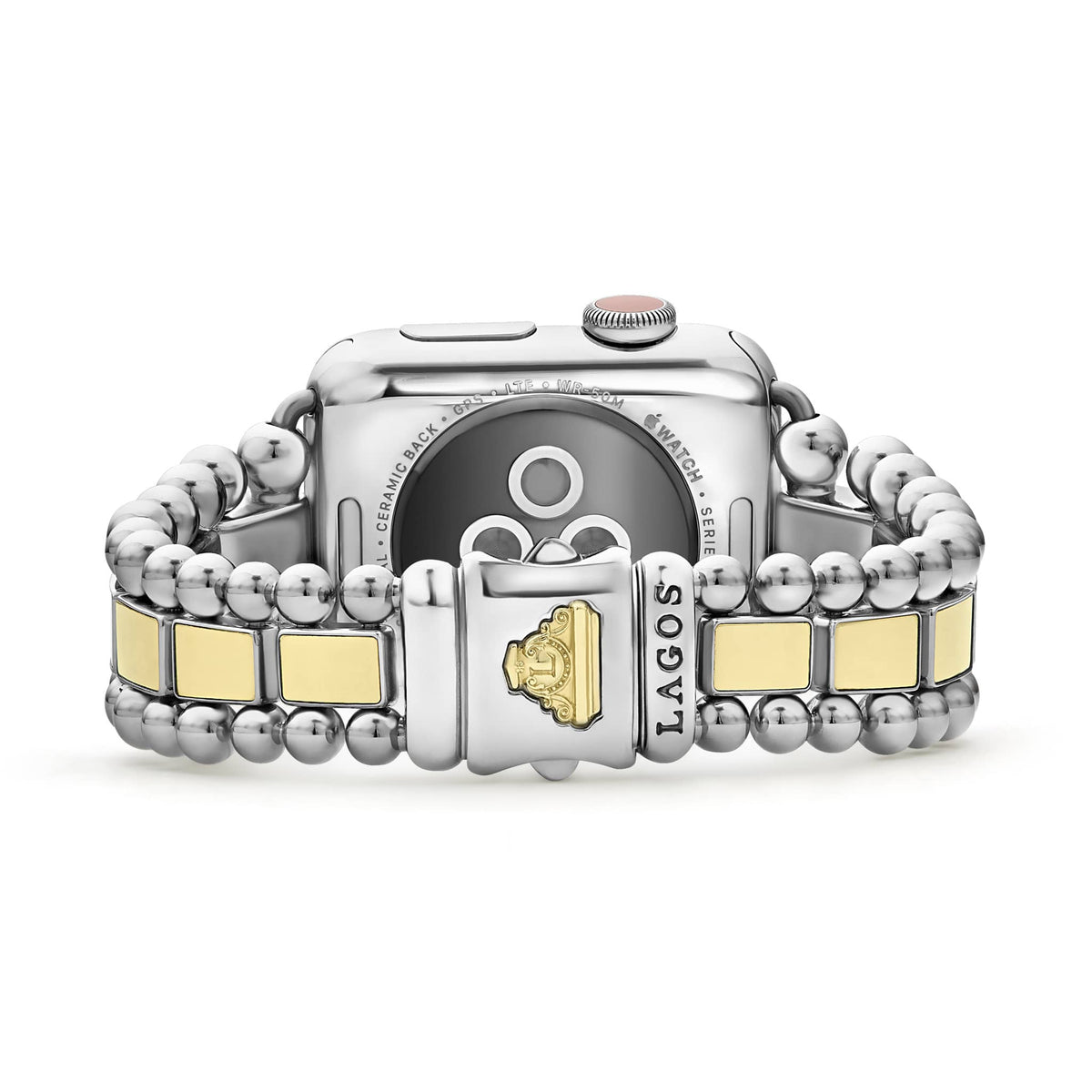 18K Gold and Stainless Steel Watch Bracelet-38-45mm | LAGOS Jewelry