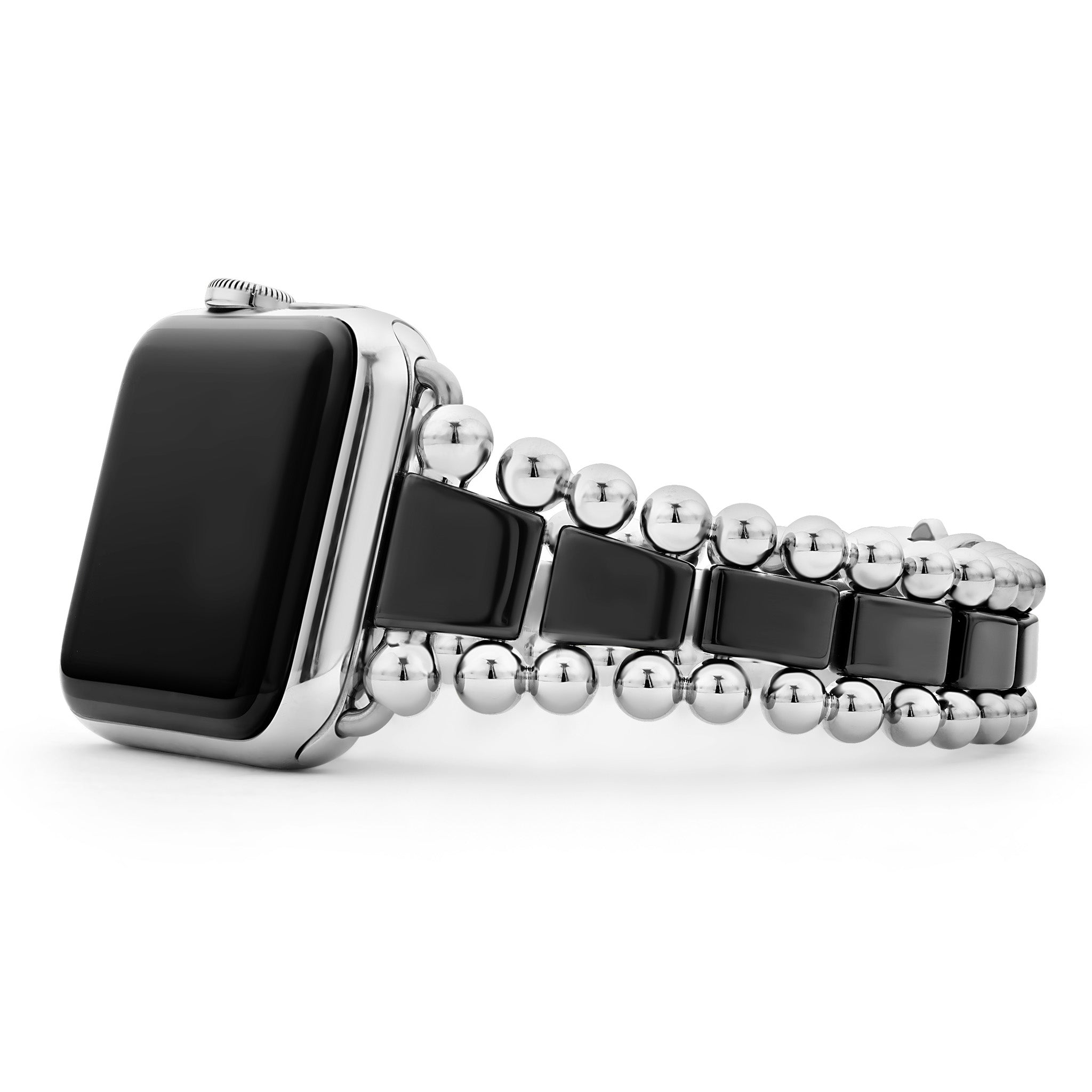 Black Ceramic Watch Bracelet, 42/44mm | Smart Caviar | LAGOS Jewelry